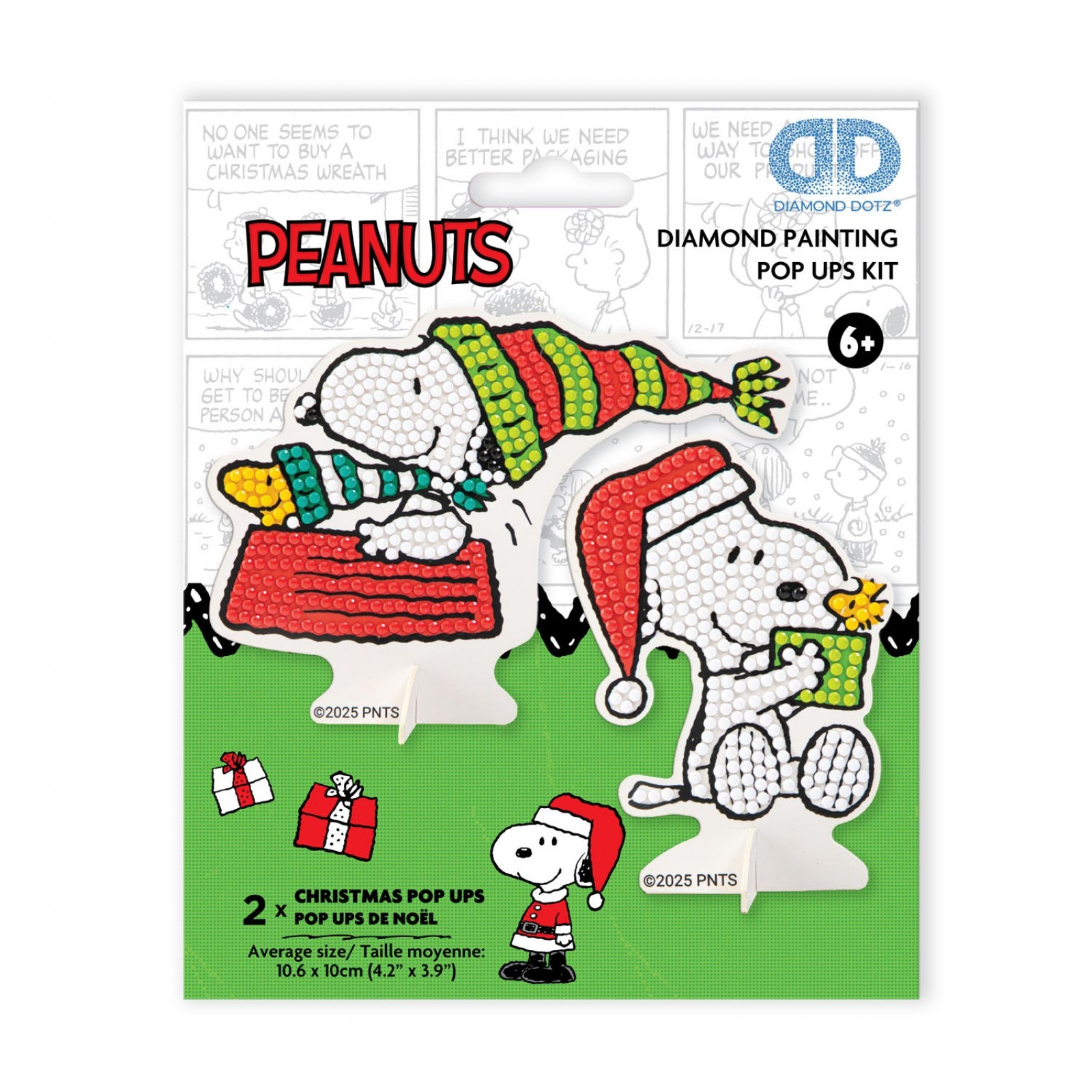 Peanuts Christmas Pop Ups Twin Pack Diamond Painting Kit | Diamond Dotz®